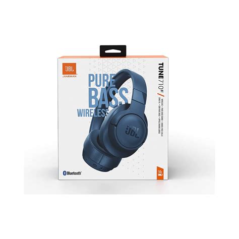 JBL Tune 710BT Wireless Over Ear Headphones Blue Nastars