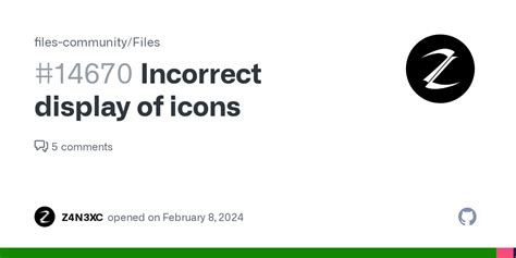 incorrect display of icons · issue 14670 · files community files · github