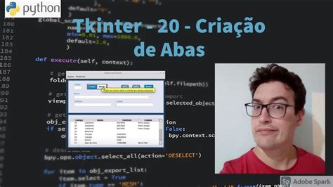 Curso Tkinter Aula 20 Criação De Abas Python Youtube