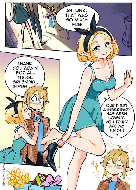 Link And Princess Zelda The Legend Of Zelda And 1 More Drawn By