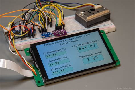 dwin displays simple weather station project — curious scientist