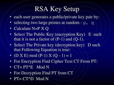 Ppt Public Key Cryptography And The Rsa Algorithm Powerpoint