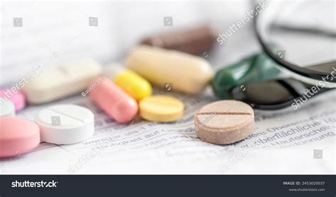 5 Hundred Pharmaceutical Information Leaflets Royalty Free Images