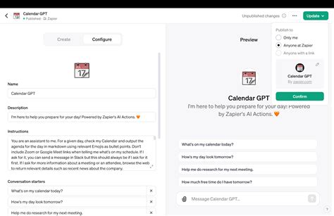 create custom versions of chatgpt with gpts and zapier
