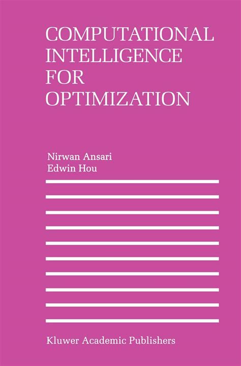 computational intelligence for optimization ansari nirwan hou edwin