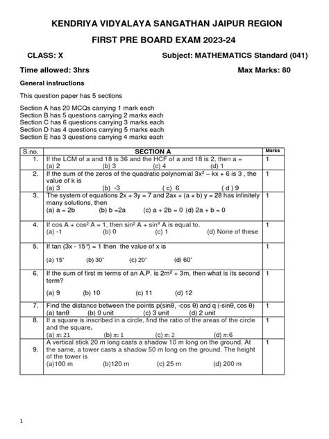 Qp 041 Set 3 X Maths Pdf