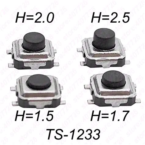 50pcs Super Tiny Tactile Push Button Switch Phone Grandado