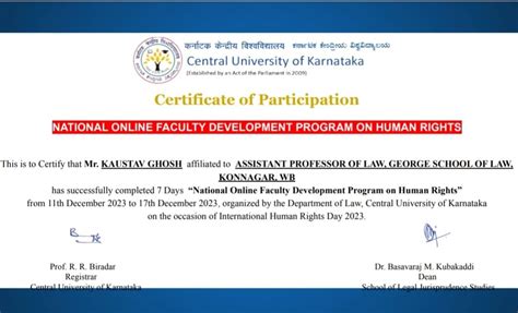 A Great Learning Experience I Had With Department Of Law Central