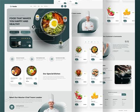foodo landing page ui ux design conce by hamida jannat ui ux designer