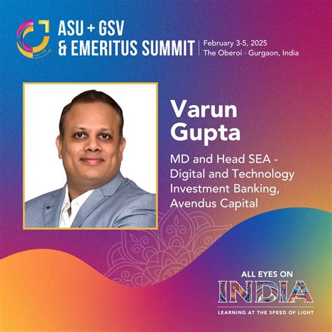Varun Gupta On Linkedin Asugsvemeritussummit