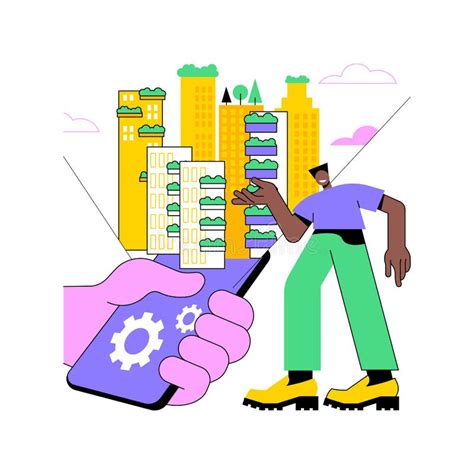 Interactive Design Visualization Abstract Concept Vector Illustration