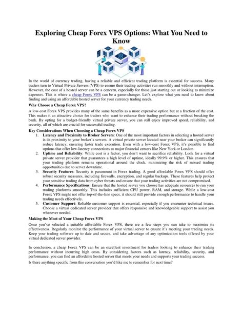 Ppt Exploring Cheap Forex Vps Options What You Need To Know