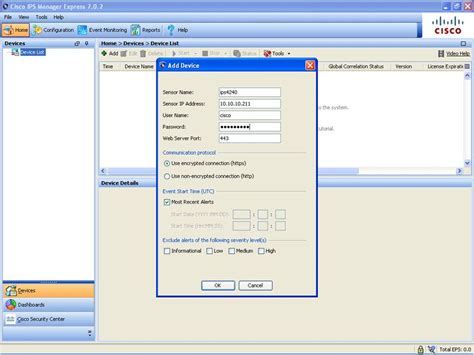 Cisco IPS Initialization Inline Managed Cisco Community