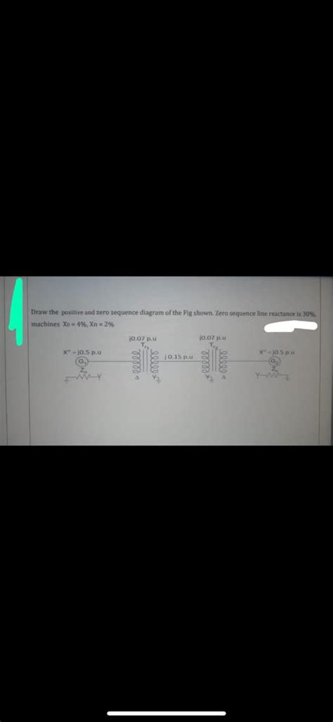 Answered Draw The Positive And Zero Sequence Bartleby