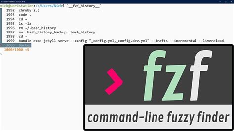 Fuzzy Search Your Bash History In Style With Fzf Rwebdev