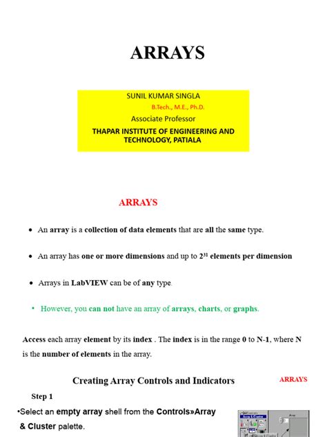 arrays pdf function mathematics software engineering