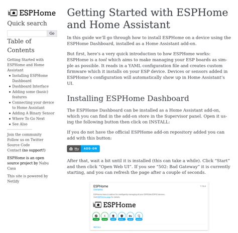 Cant Install Esphome Via Ha Addons Page Esphome Home Assistant Community