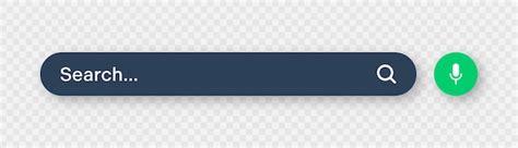 Premium Vector Search Bar With Round Corners Internet Browser Engine With Search Box Address