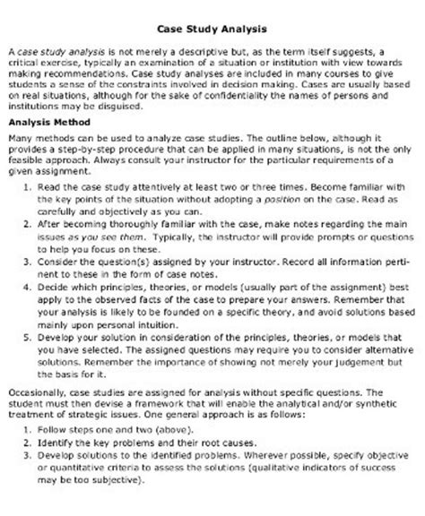 Case Analysis 9 Examples Format Top Benefits Pdf