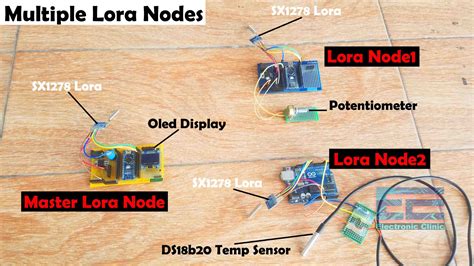 LoRa Network Master Arduino LoRa To Multiple Arduino Lora Nodes LoRa End Nodes