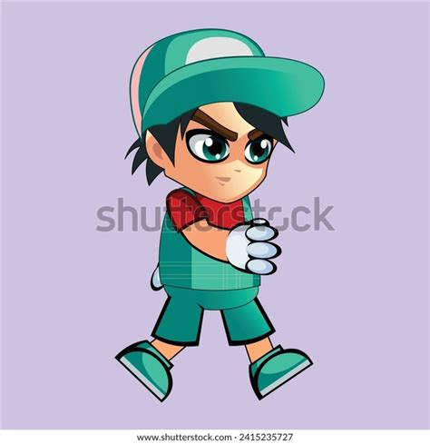 D Character Run Animation Pose Stock Vector Royalty Free Shutterstock