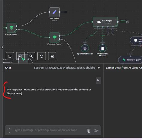 Openai Agent No Response Make Sure The Last Executed Node Outputs The Content To Display Here