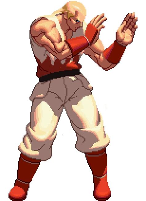 Andy Bogard Street Fighter Art Pixel Art Street Fighter