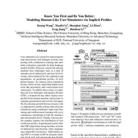 Know You First And Be You Better Modeling Human Like User Simulators Via Implicit Profiles