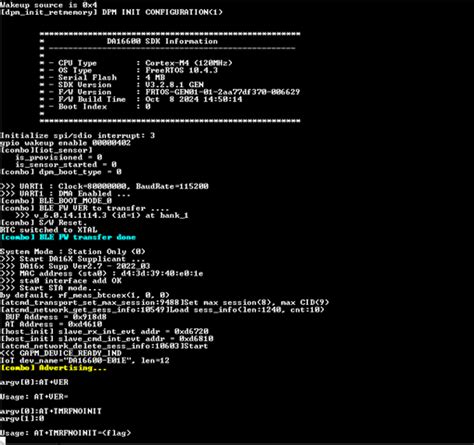 Da16600 Spi At Command Response Error Wi Fi Renesas Wireless Connectivity Renesas