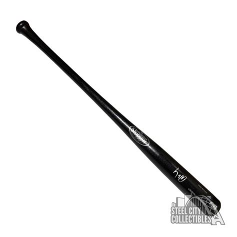 Luis Robert Autographed Black Louisville Slugger Baseball Bat Bas Steel City Collectibles