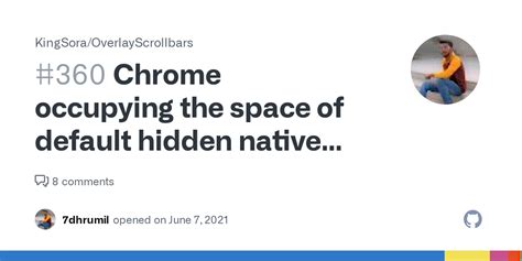 Chrome Occupying The Space Of Default Hidden Native Scrollbar Issue KingSora