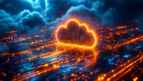 Colorful Cloud Tech Visuals Stock Image Image Of Innovation Futuristic 354832645