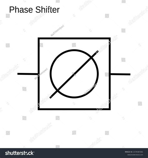 Phase Shifter Electrical Symbol Icon White เวกเตอร์สต็อก ปลอดค่าลิขสิทธิ์ 2174387261