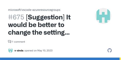 Suggestion It Would Be Better To Change The Setting Azure Resource