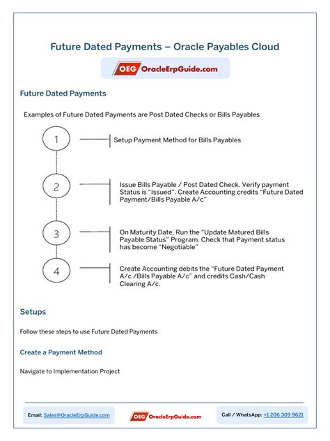 Oeg Future Dated Payments Oracle Payables Cloud Pdf 1733944993 Pdf Accounts Payable Payments