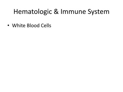 Ppt Hematologic And Lymphatic System Powerpoint Presentation Free