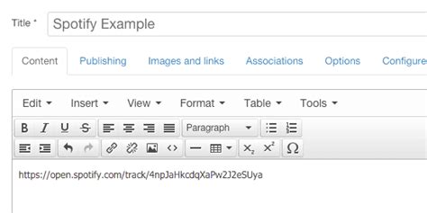 How To Embed Spotify Songs In Joomla Joomlashack