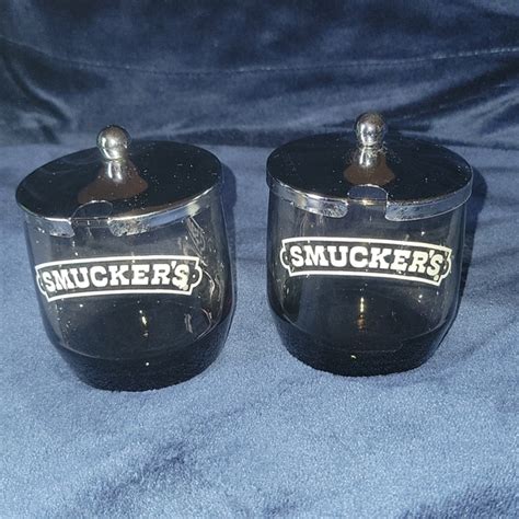 Smuckers Kitchen Smuckers Vintage Smuckers Jelly Smoked Glass