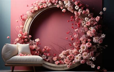 Premium Photo Fresh Floral Hoop Digital Backdrops With Brightness Softlight Perfect Premium Photo Fresh Floral Hoop Digital Backdrops With Brightness Softlight Perfect