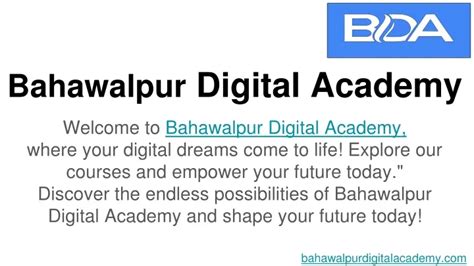 PPT Bahawalpur Digital Academy PowerPoint Presentation Free Download