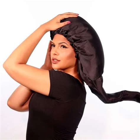 Black Satin Diffuser Drying Cap Soulta Soulta Beauty