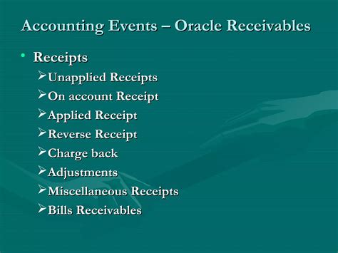 Flow Of Accounting Entries In Oracle Applications Ppt