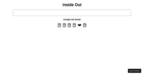 Emoji Codesandbox