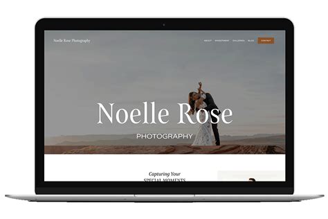 Noelle Rose Photography Squarespace Template