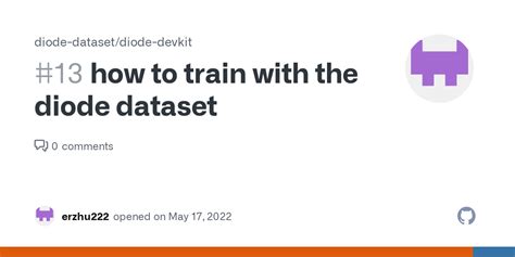 How To Train With The Diode Dataset Issue Diode Dataset Diode Devkit GitHub
