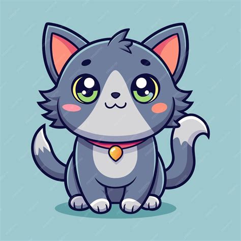 Premium Vector Cat Cryptid Cute Kawaii Vector Art Illustration