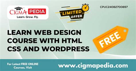 Learn Web Design Course With Html Css And Wordpress Free Udemy Course Cigma Pedia