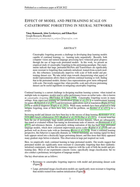 effect of model and pretraining scale on catastrophic forgetting in