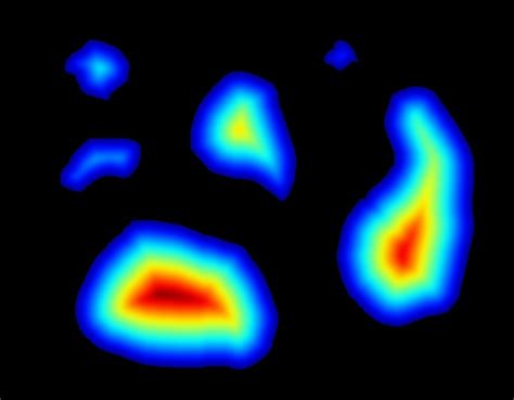 Opencv Generate A Heatmap From Blobs Different Sizes Using C