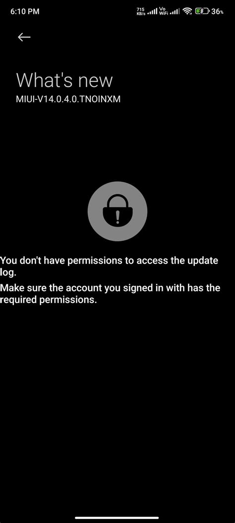 You Dont Have Permission To Access The Update Logs Rxiaomiglobal